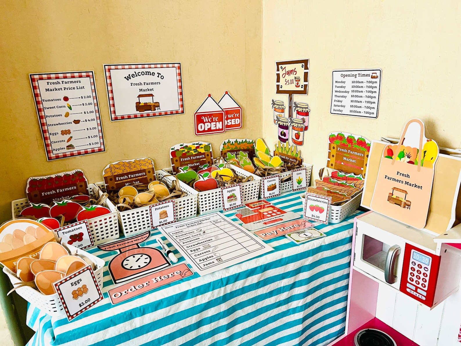 Farmers Market Kit, Dramatic Play Centre Props, Farmers Market ...