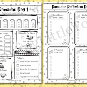 Ramadan Journal for Kids, Ramadan Activities, Islamic Worksheet ...