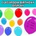 Balloon Theme Classroom Birthday Board (printable) - Etsy