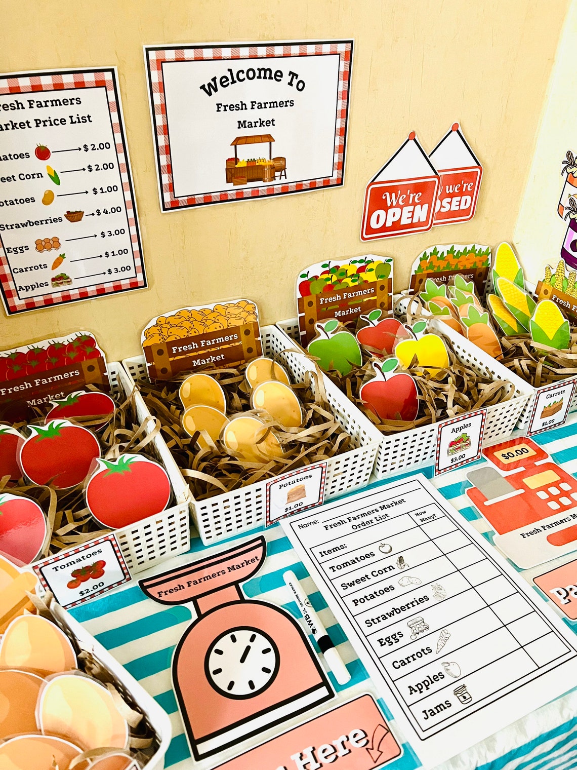 Farmers Market Kit, Dramatic Play Centre Props, Farmers Market ...