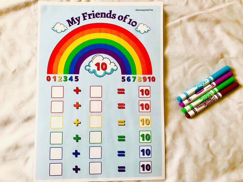 Number Bonds of 10, Learning Resources, Homeschool, Pre-school ...