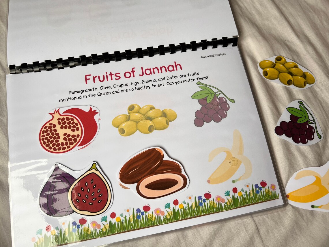 Islamic Toddler Busy Book Islamic Themed Learning Binder - Etsy