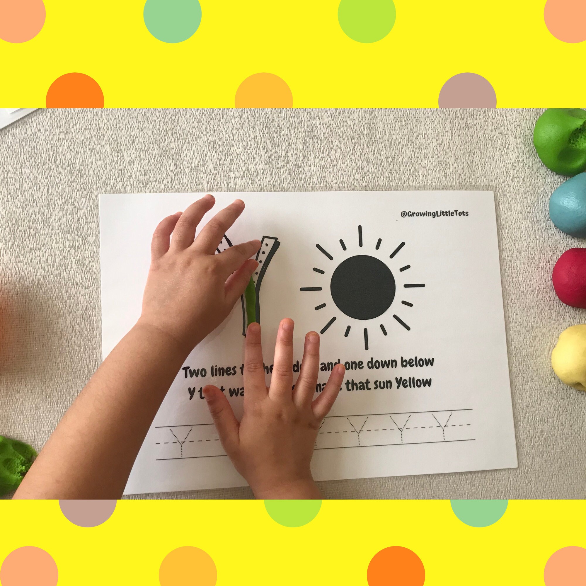 Alphabet Rhyming Play Dough Mat Alphabet Tracing Mat - Etsy