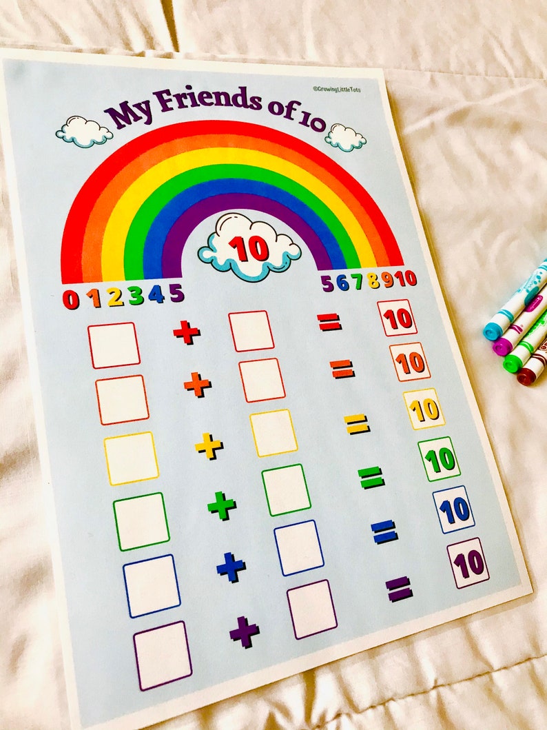 Number Bonds of 10, Learning Resources, Homeschool, Pre-school ...