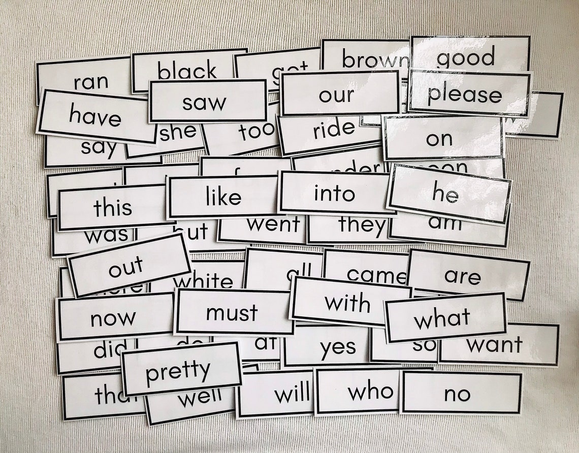 Sight Words Builder Read Build and Write Sight Words | Etsy