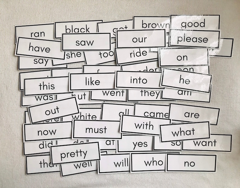 Sight Words Builder Read Build and Write Sight Words | Etsy