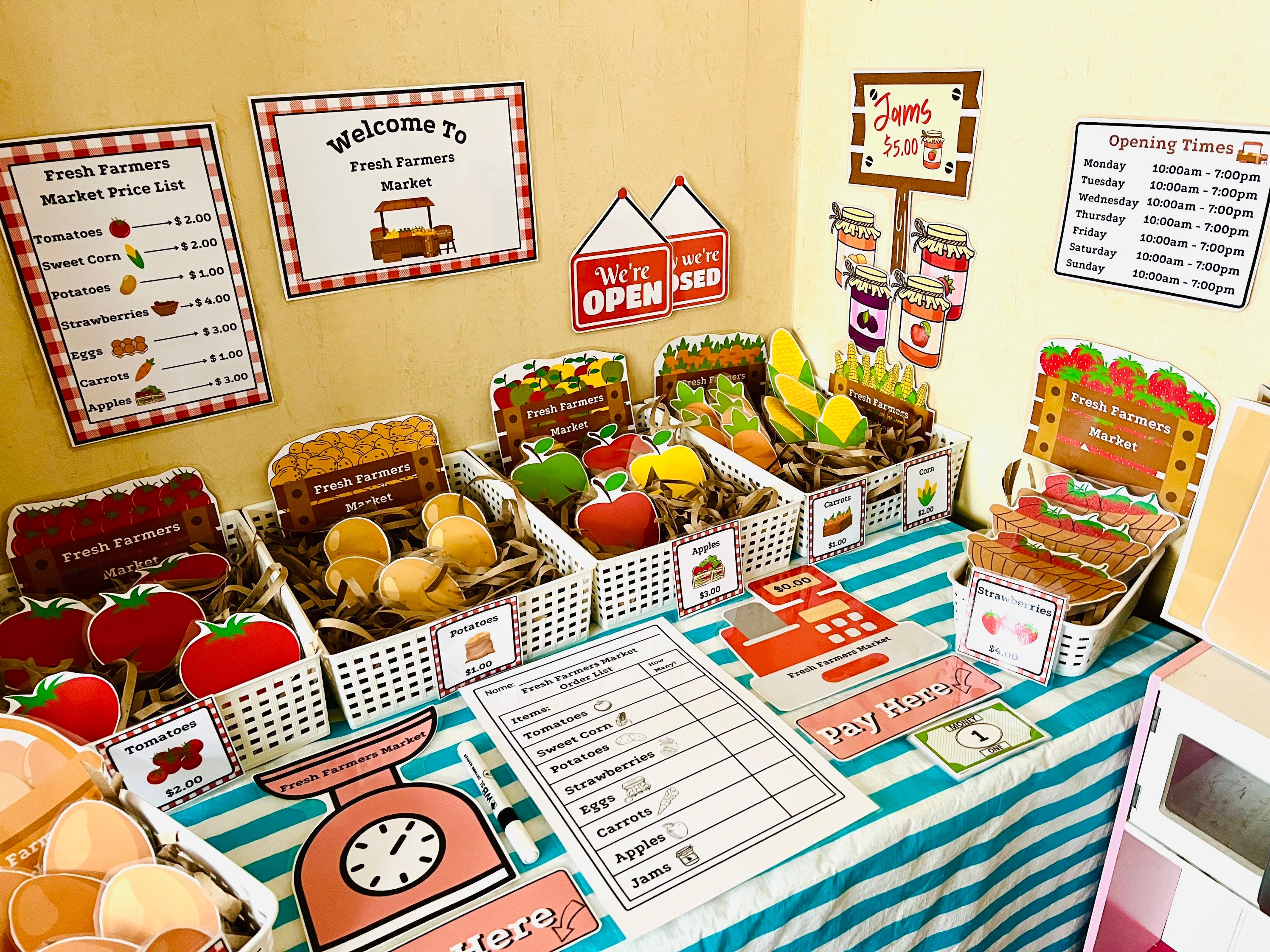 Farmers Market Kit, Dramatic Play Centre Props, Farmers Market ...