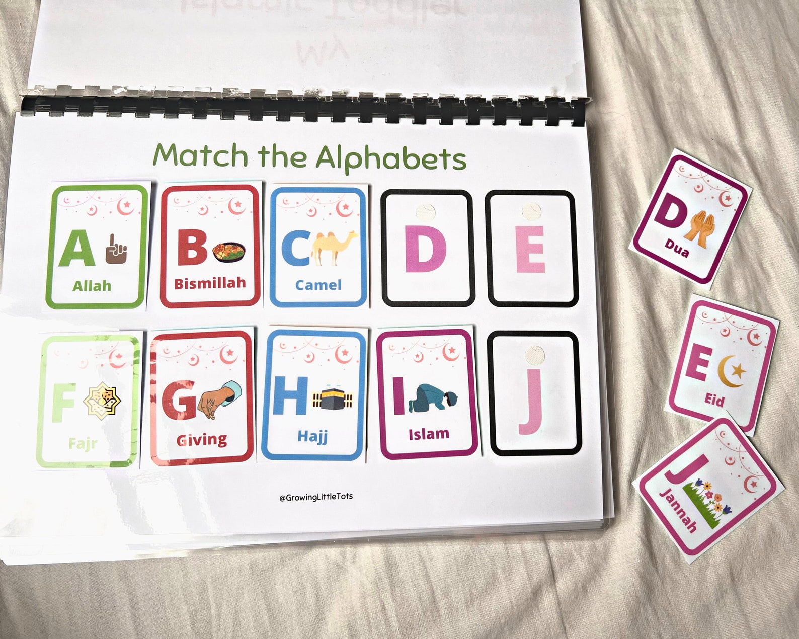 Islamic Toddler Busy Book Islamic Themed Learning Binder - Etsy
