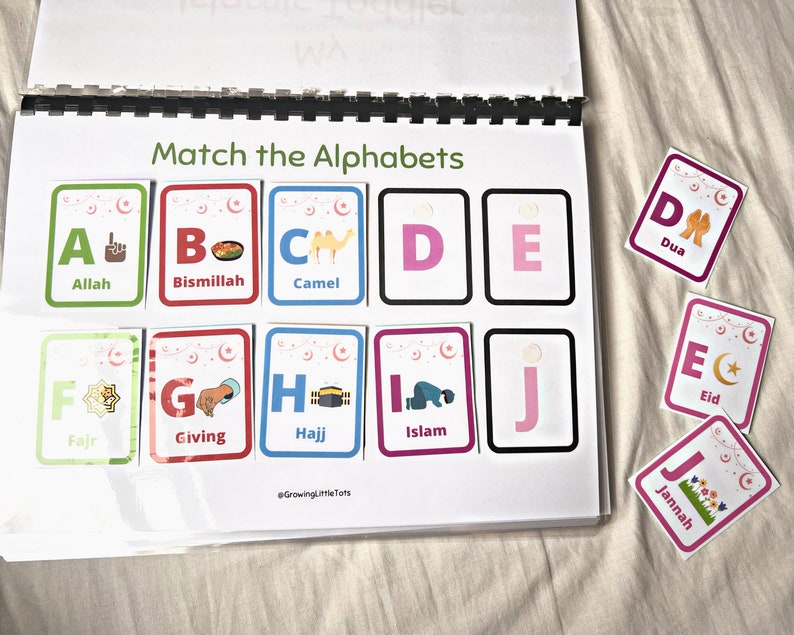 Islamic Toddler Busy Book, Islamic Themed Learning Binder, Ramadan ...