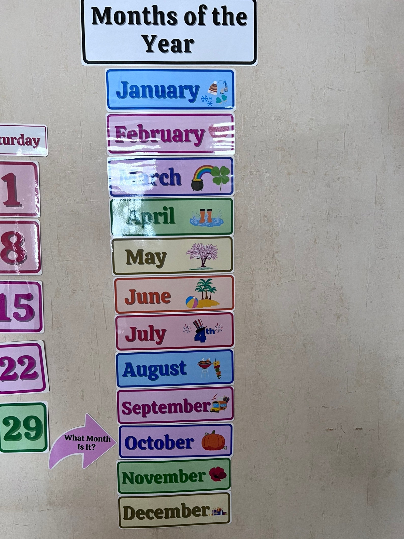 Circle Time Calendar Board Printable: Homeschool Class Focus (PDF) - Etsy