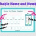 Phone Number Practice Activity Printable, Busy Book, I Know My Phone ...