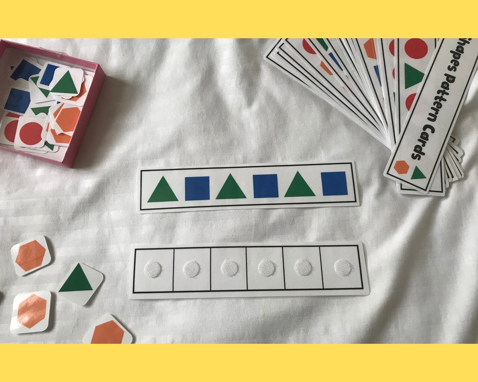Shapes Pattern Cards | Pattern Strips | Preschool Pattern Activity | AB ...