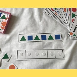 Shapes Pattern Cards | Pattern Strips | Preschool Pattern Activity | AB ...