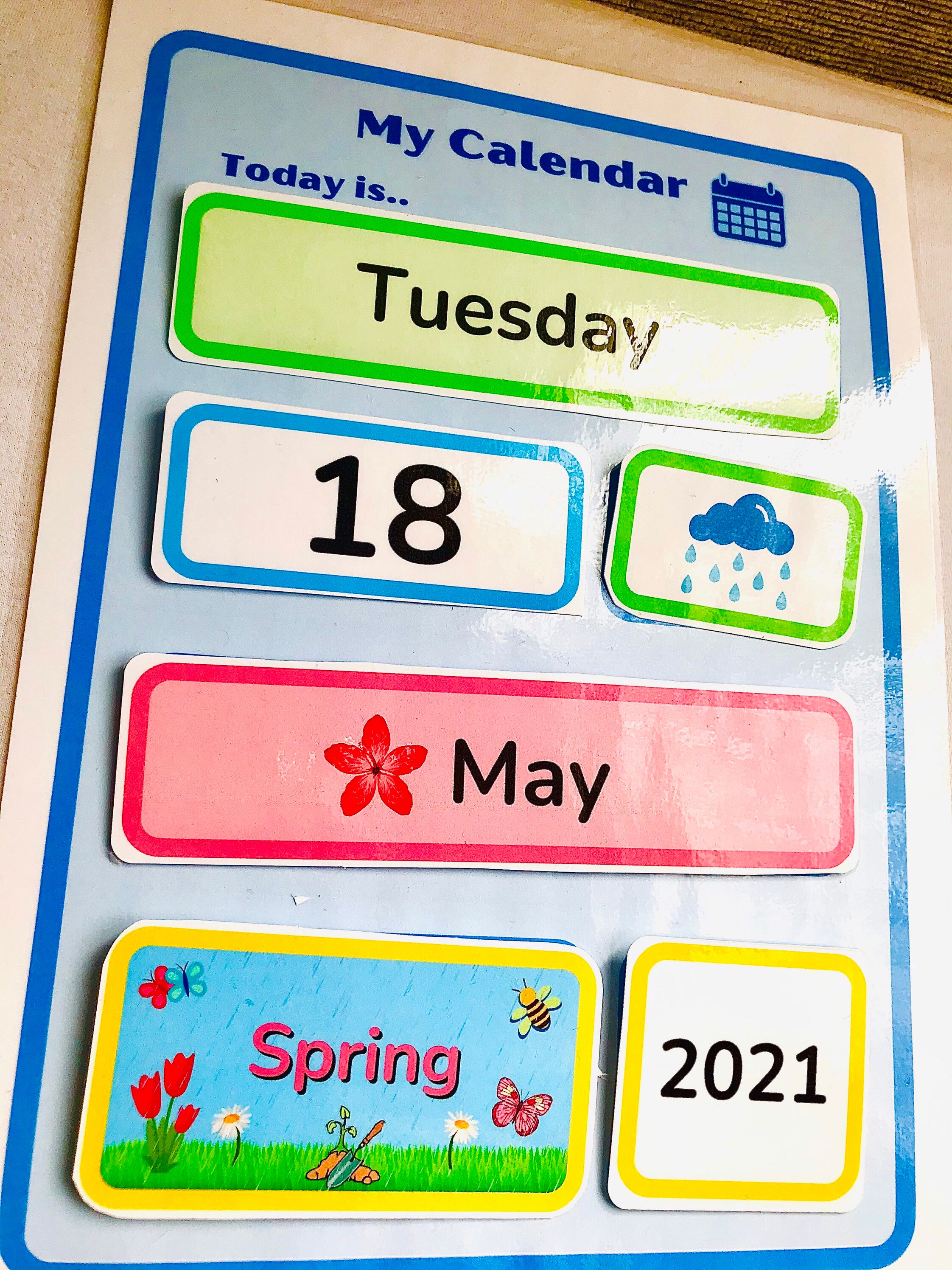 Kids Calendar Printable, Perpetual Calendar, Circle Time, Morning ...