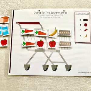 Supermarket Activity | Pre-school Activity Sheet - Etsy UK
