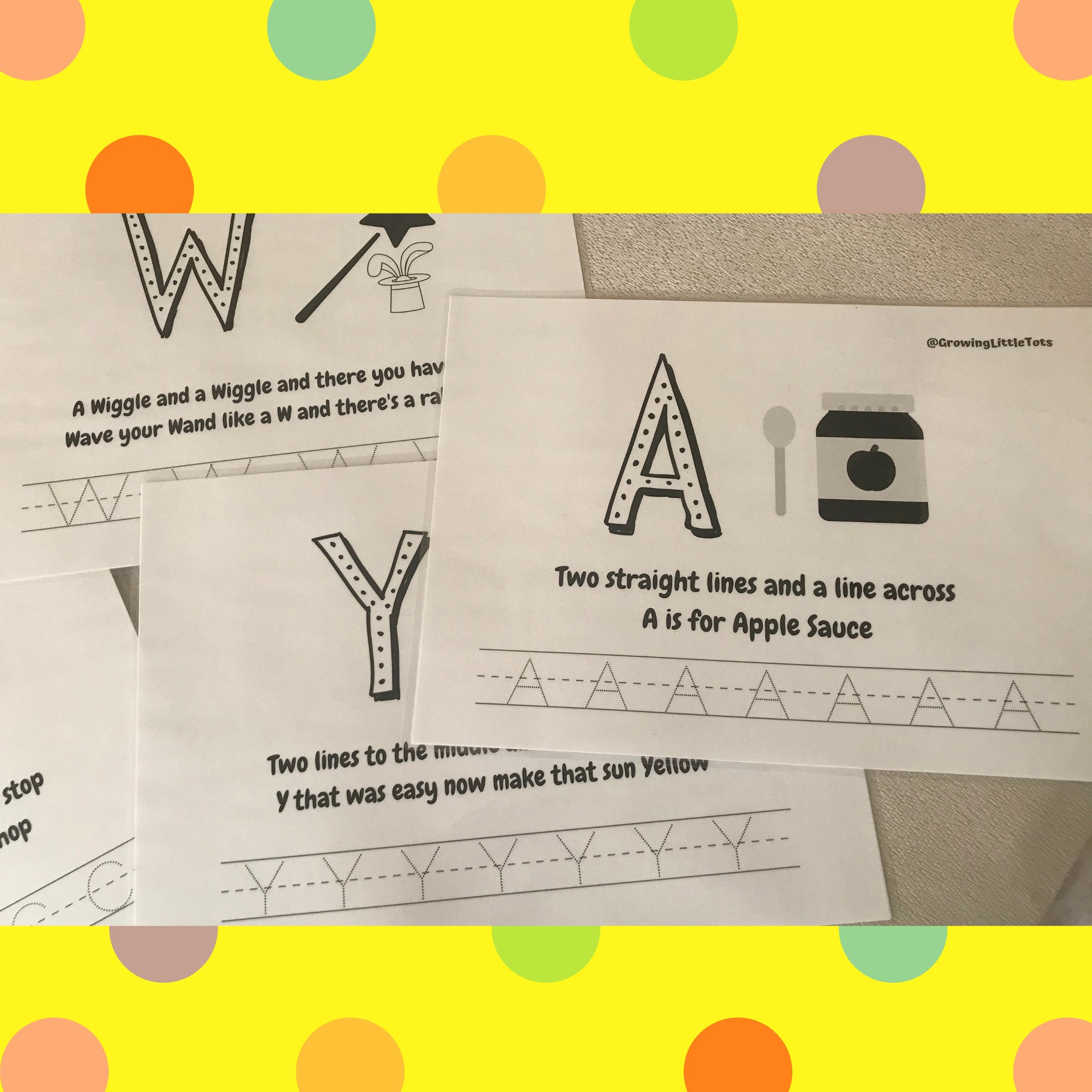 Alphabet Rhyming Play Dough Mat Alphabet Tracing Mat - Etsy