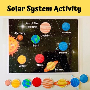 Space Busy Book, Pre-k Learning Binder, Kindergarten Busy Book, Solar ...