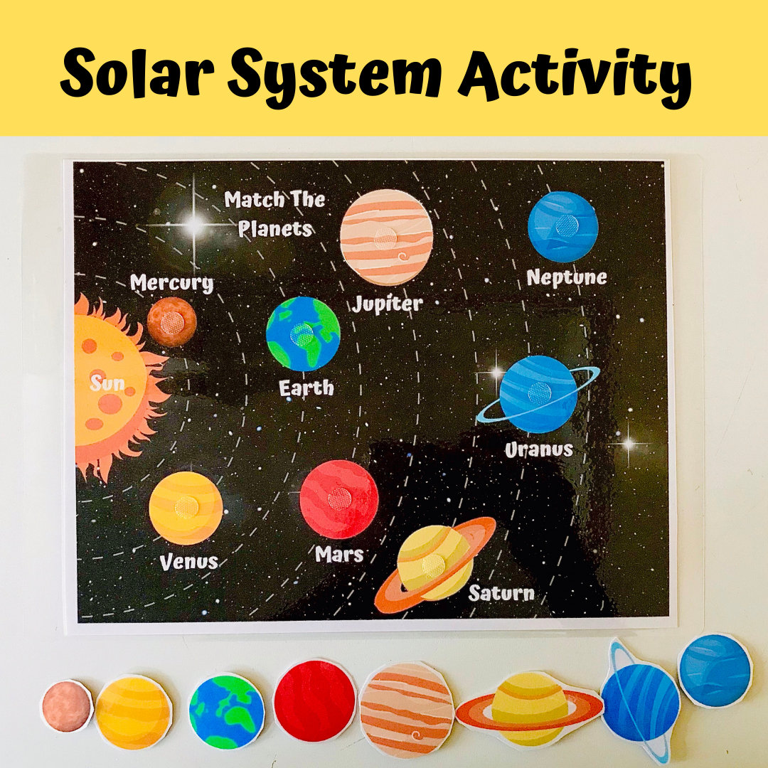 Space Busy Book, Pre-k Learning Binder, Kindergarten Busy Book, Solar ...