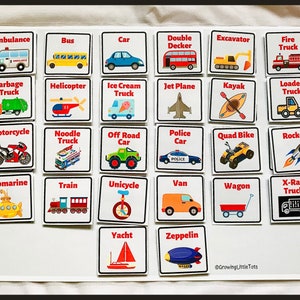 Alphabet Matching Vehicle Themed Activity, Cars Matching, Preschool ...