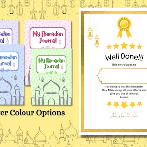 Ramadan Journal for Kids, Ramadan Activities, Islamic Worksheet ...