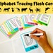 Alphabet Tracing Flash Cards Animal Themed Flash Cards - Etsy
