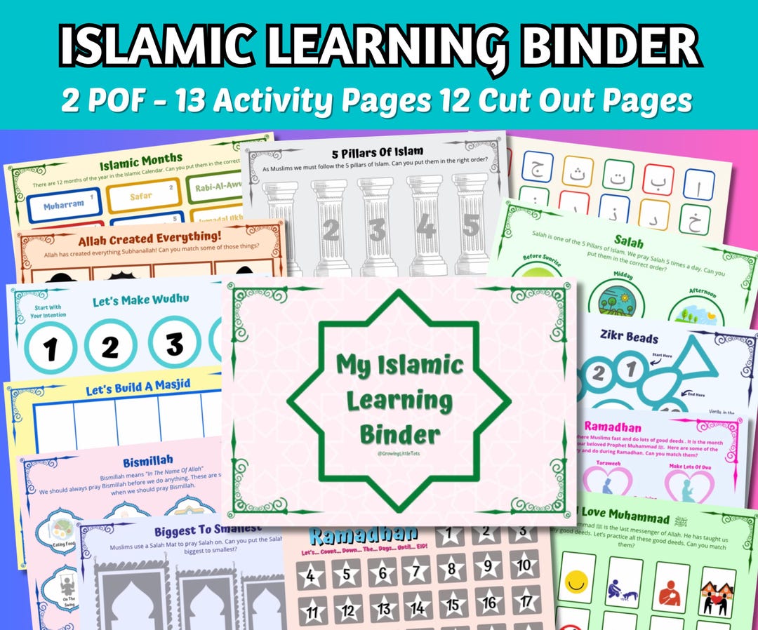Islamic Busy Book, Islamic Learning Binder, Ramadan Activities, Islamic ...