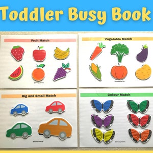 Toddler Busy Book | Learning Binder | Preschool Busy Book | Toddler ...