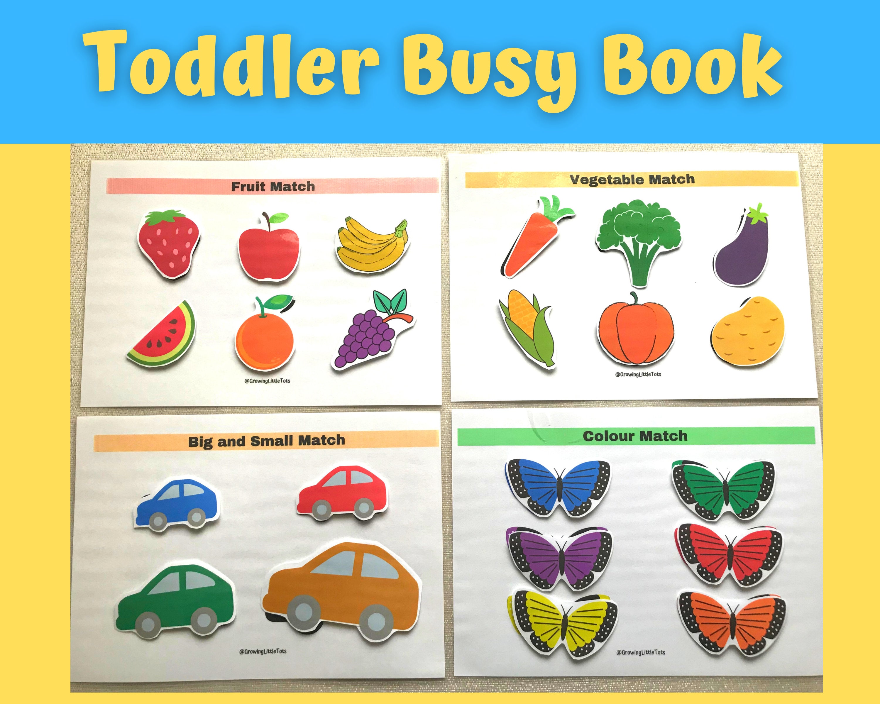 Toddler Busy Book | Learning Binder | Preschool Busy Book | Toddler ...