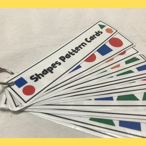 Shapes Pattern Cards | Pattern Strips | Preschool Pattern Activity | AB ...