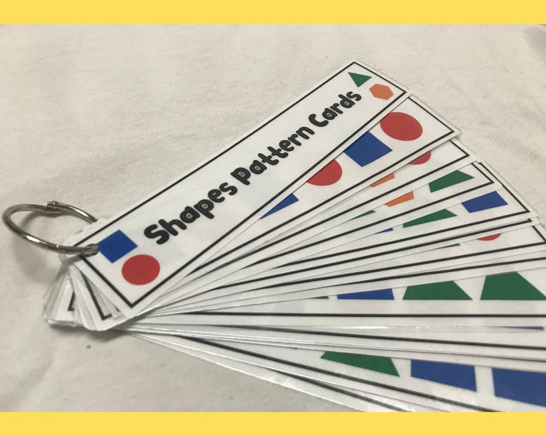 Shapes Pattern Cards | Pattern Strips | Preschool Pattern Activity | AB ...