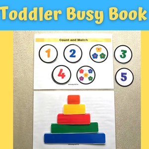 Toddler Busy Book | Learning Binder | Preschool Busy Book | Toddler ...