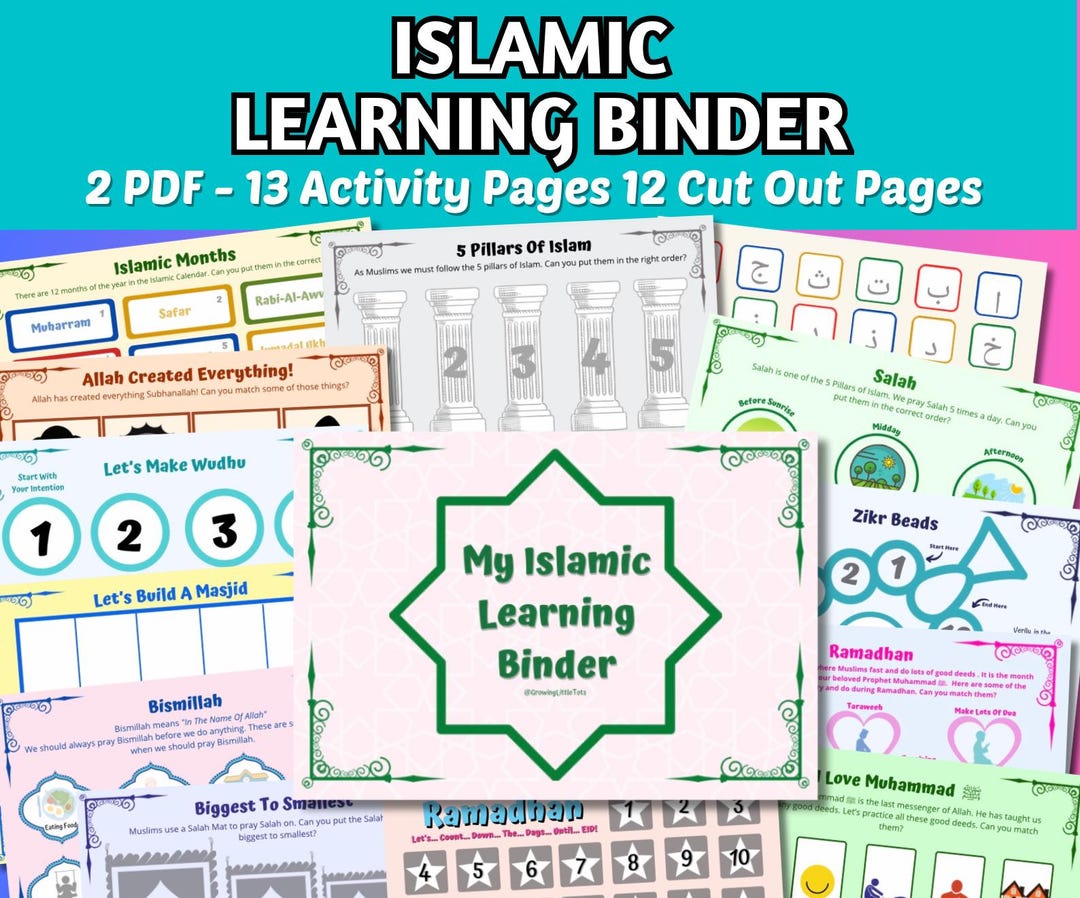 Islamic Busy Book, Islamic Learning Binder, Ramadan Activities, Islamic ...