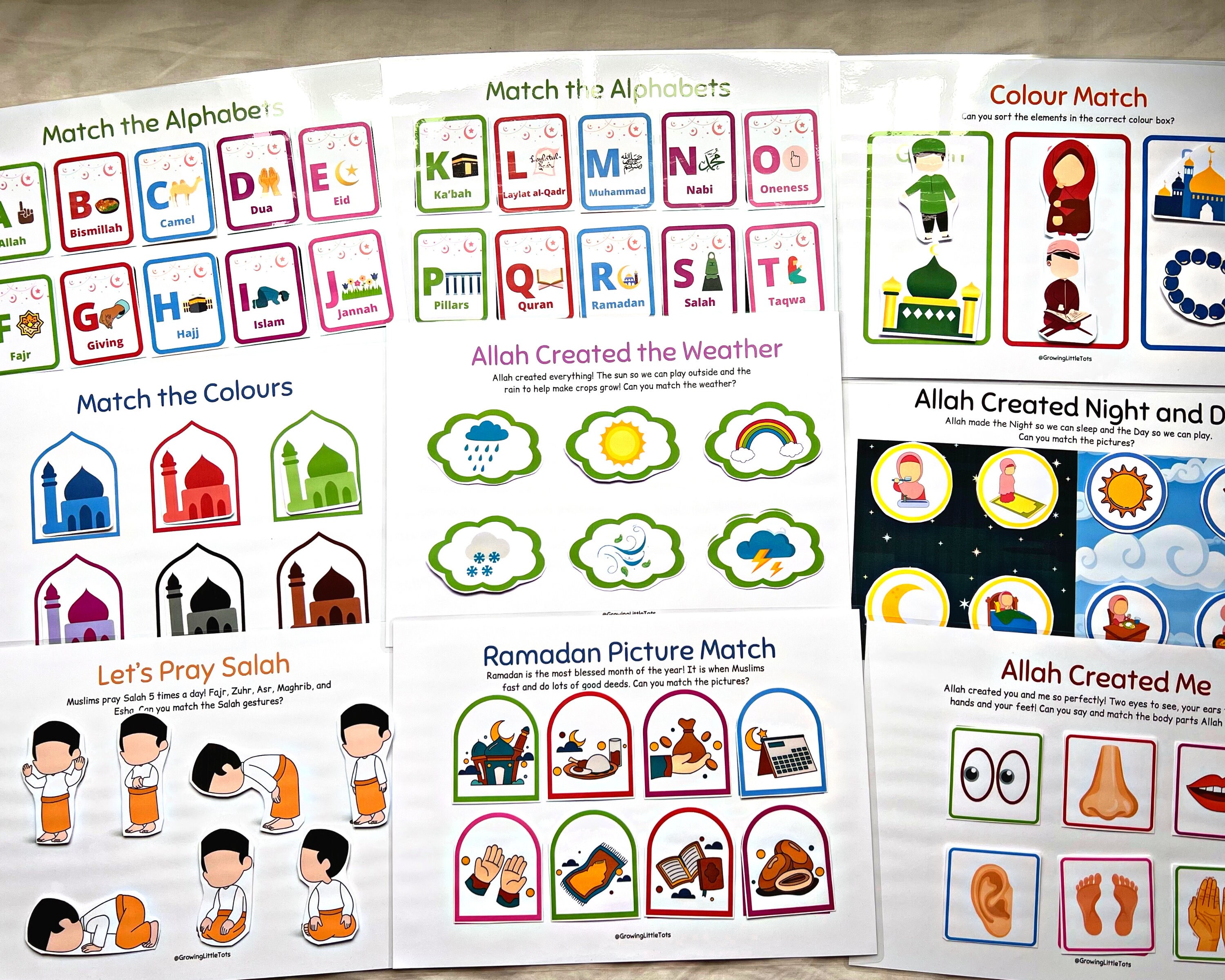 Islamic Toddler Busy Book Islamic Themed Learning Binder - Etsy