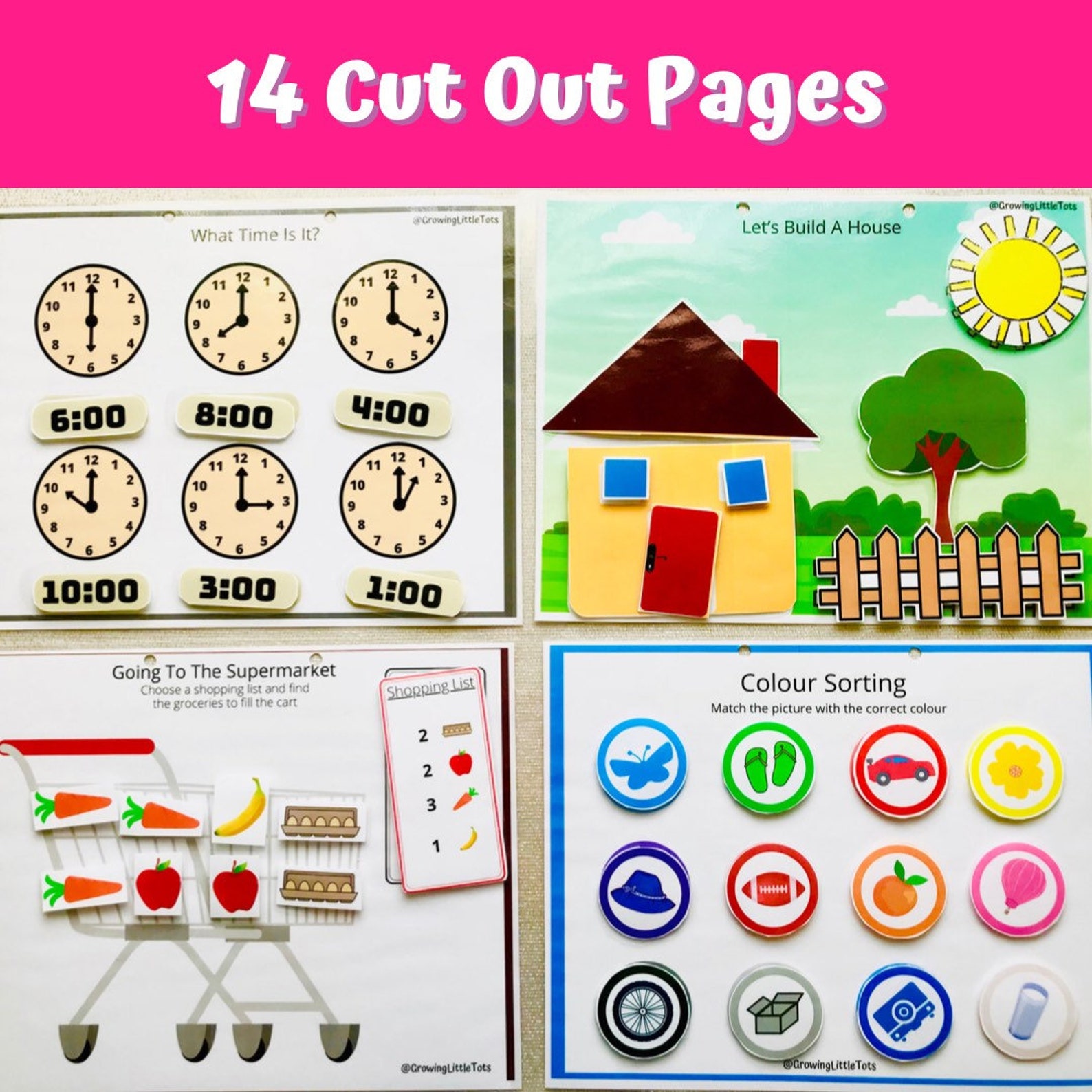 Preschool Busy Book Learning Binder Toddler Learning - Etsy UK