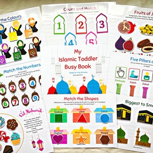 Islamic Toddler Busy Book Islamic Themed Learning Binder - Etsy