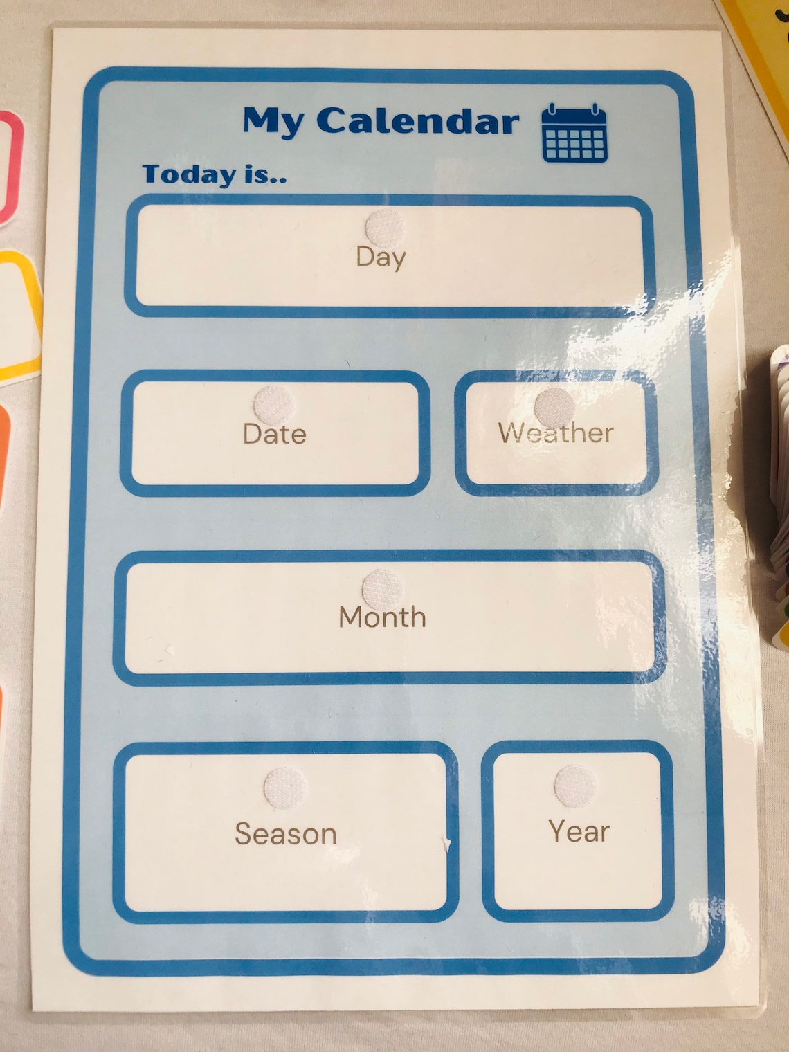 Kids Calendar Printable, Perpetual Calendar, Circle Time, Morning ...