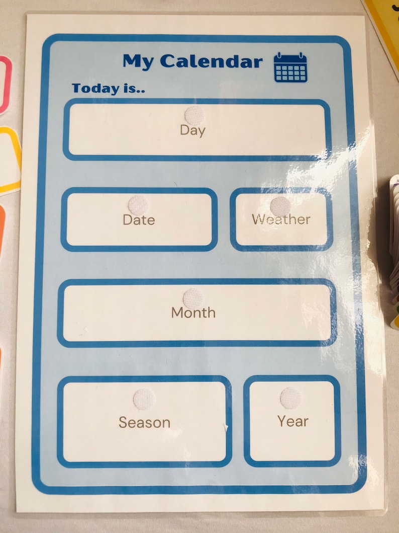 Kids Calendar Printable, Perpetual Calendar, Circle Time, Morning ...