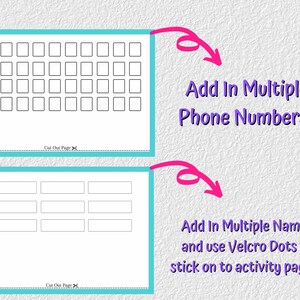 Phone Number Practice Activity Printable, Busy Book, I Know My Phone ...