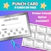 Reward Punch Card, Behavior Card, Chore Chart Punch Card, Reward Card ...