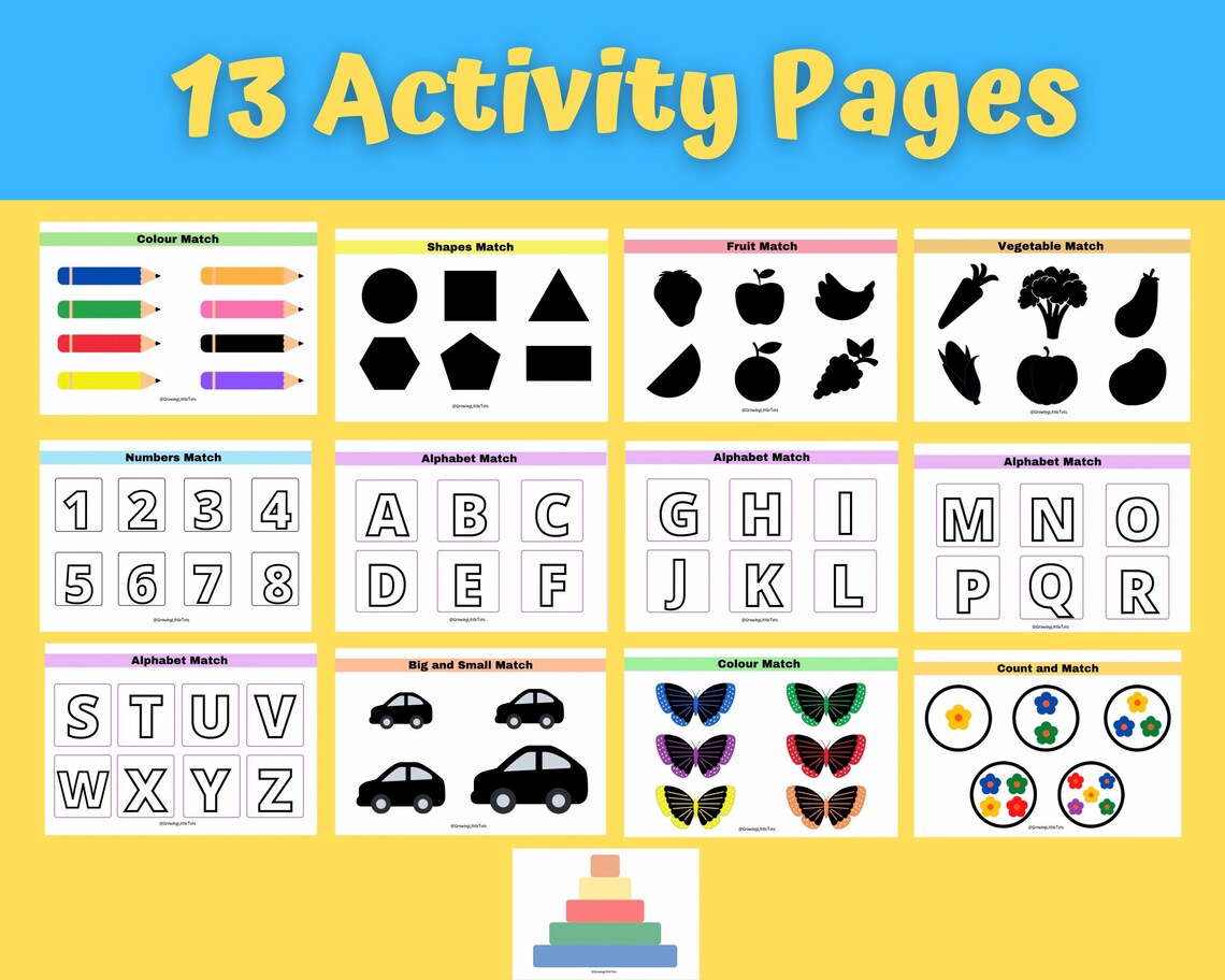 Toddler Busy Book Learning Binder Preschool Busy Book - Etsy