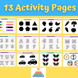 Toddler Busy Book | Learning Binder | Preschool Busy Book | Toddler ...