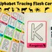 Alphabet Tracing Flash Cards, Animal Themed Flash Cards, Preschool ...
