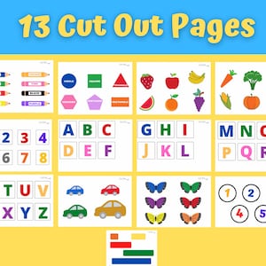 Toddler Busy Book | Learning Binder | Preschool Busy Book | Toddler ...