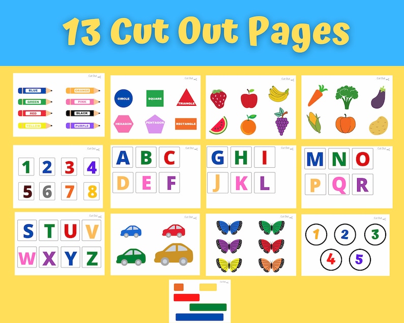 Toddler Busy Book Learning Binder Preschool Busy Book - Etsy