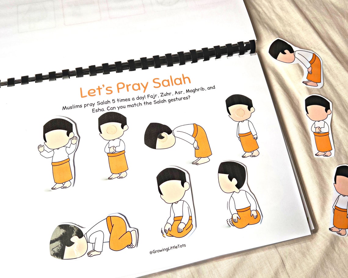 Islamic Toddler Busy Book Islamic Themed Learning Binder - Etsy