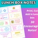 Superstar-themed Lunch Box Notes Printable | 30 Fun & Encouraging Notes ...
