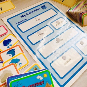 Kids Calendar Printable, Perpetual Calendar, Circle Time, Morning ...