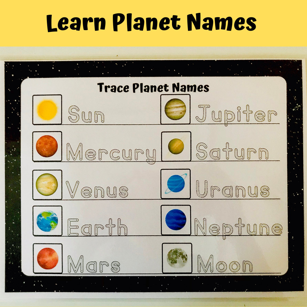 Space Busy Book, Pre-k Learning Binder, Kindergarten Busy Book, Solar ...