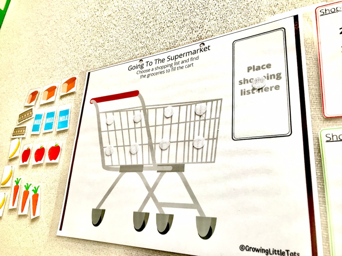 Supermarket Activity | Pre-school Activity Sheet - Etsy