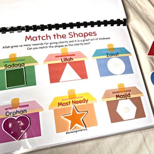 Islamic Toddler Busy Book, Islamic Themed Learning Binder, Ramadan ...